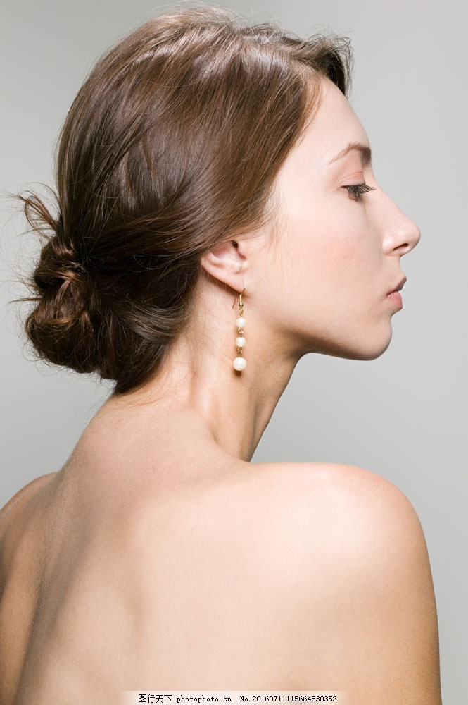 外国美女侧面图片_其他_人物形象-图行天下素材网