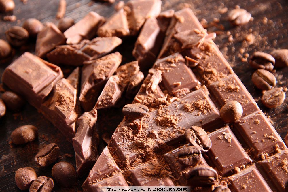 切碎的巧克力摄影图片_酒水饮料_餐饮美食-图行天下素材网